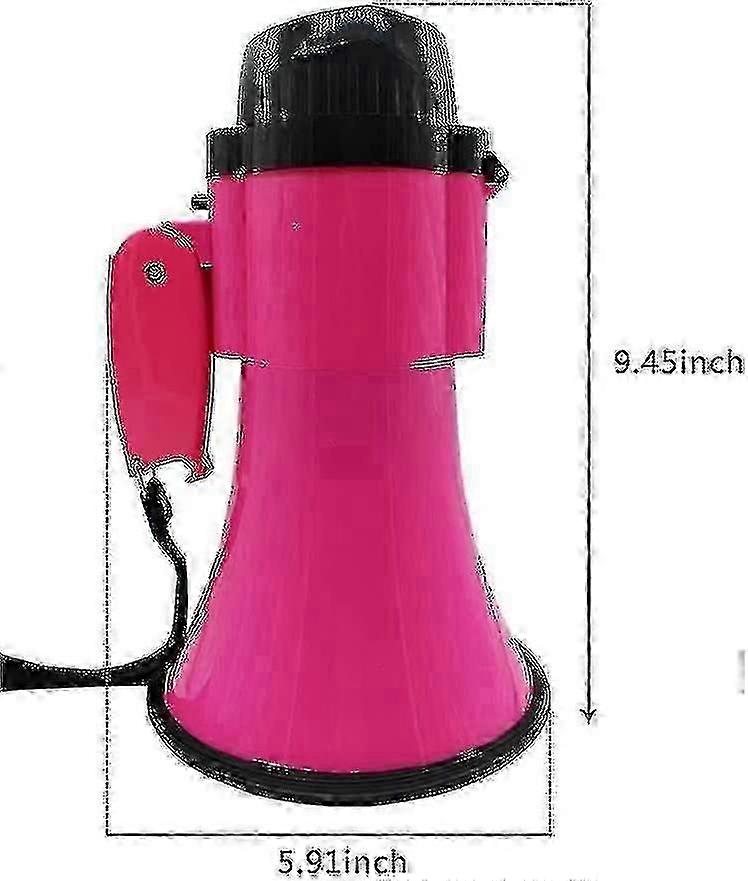 Portable Megaphone Bullhorn (30 Watts) - Built-in Music, Adjustable ...