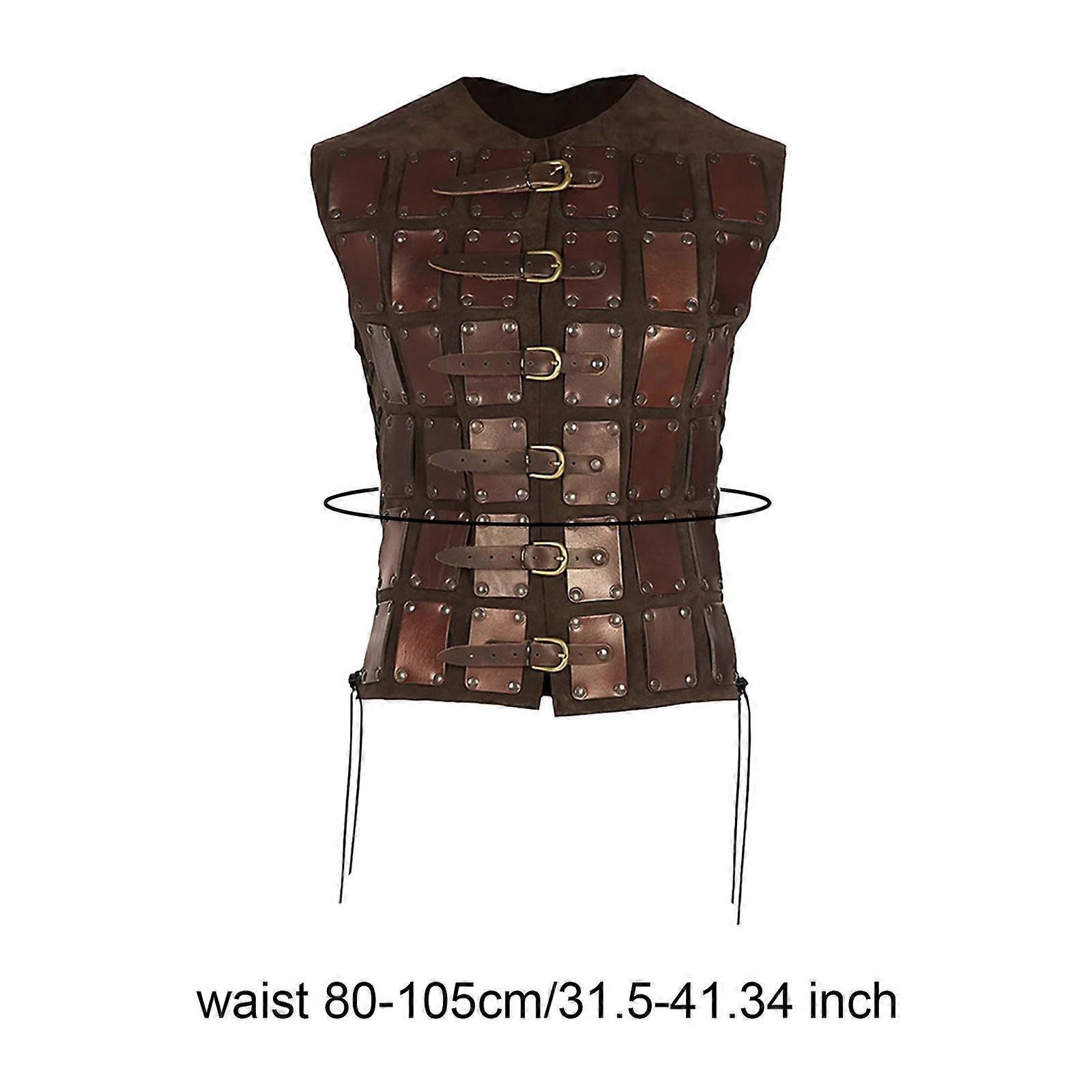Chest Armor Samurai Armor Gothic PU Leather Warrior Armor Guard Chest ...