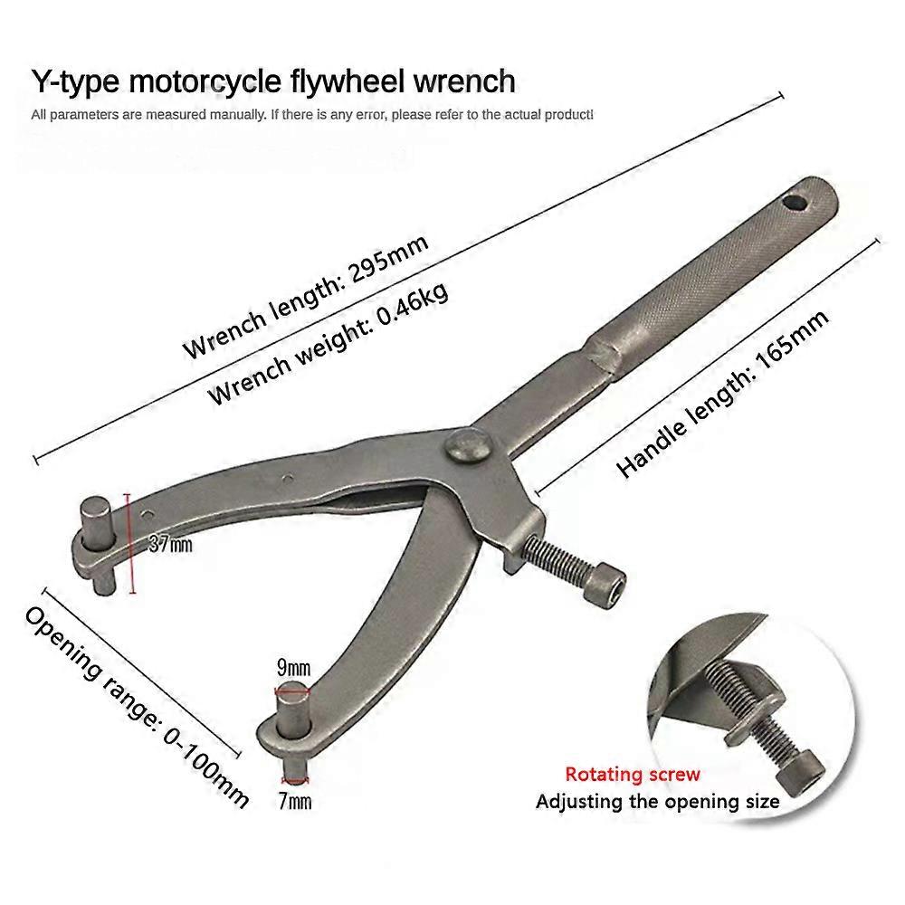 Universal Motorcycle Flywheel Wrench Tool Y Shape Motor Clutch ...