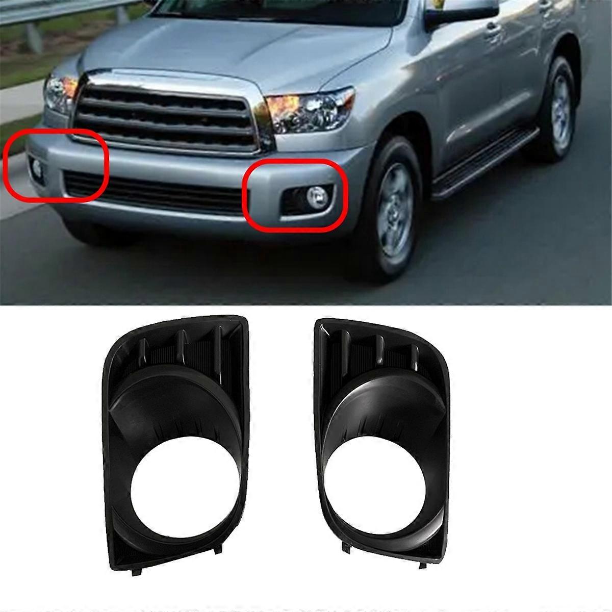 1Pair Car Front Bumper Fog Lamp Bezel Trim Cover 81482-0C021 81481 ...