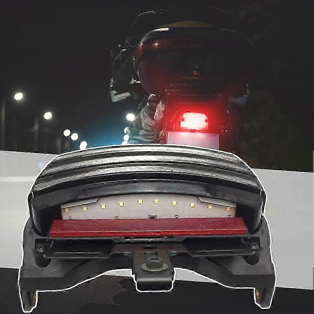 Motorcycle Tri-Bar Fenders LED Tail Brake Light Waterproof Rear Light ...