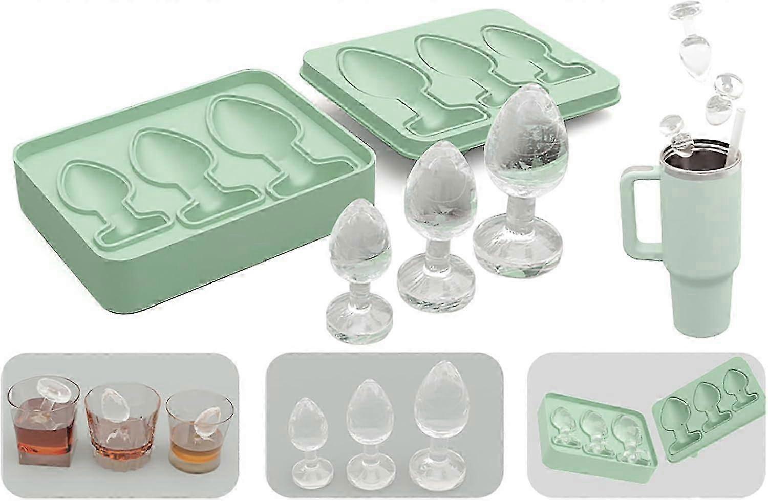 Prank Butt Plug Shaped Ices Cubes Trays, Funny Silicone Mold for DIY ...