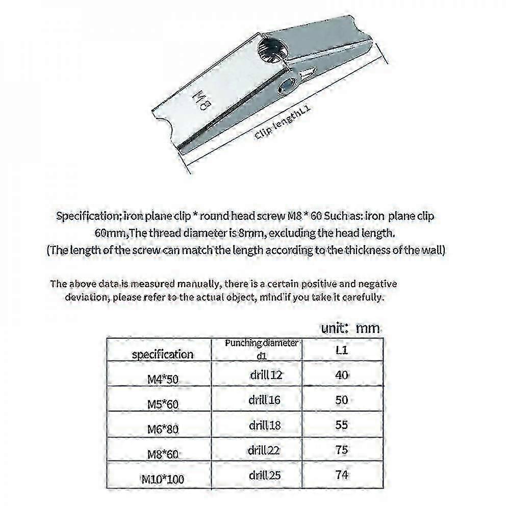 10pcs Metal Spring Toggle Wing Toggle Anchor M4 M5 M6 M8 M10 ...