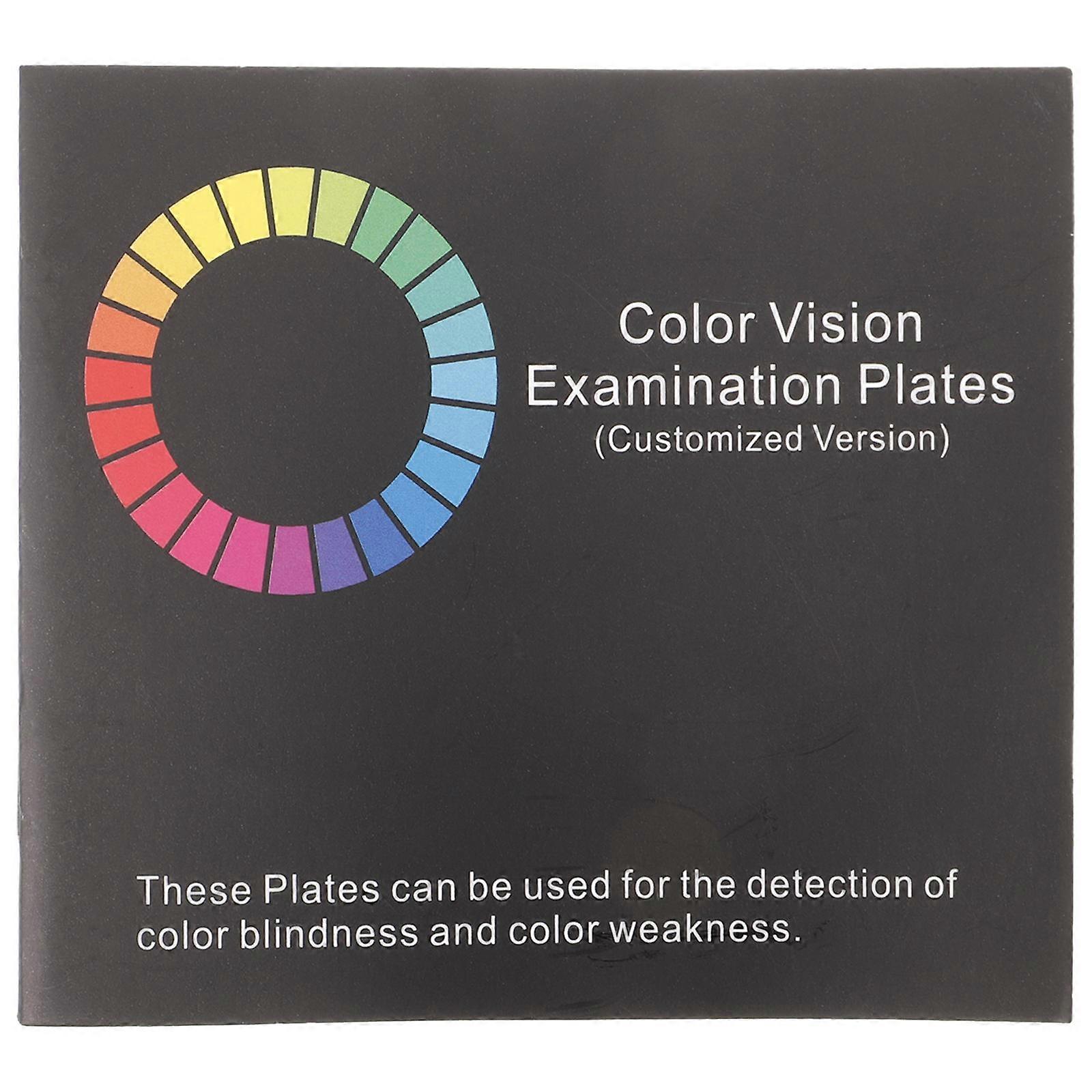 Color Blind Testing Book Vision Book Color Chart Test Chart Book for ...