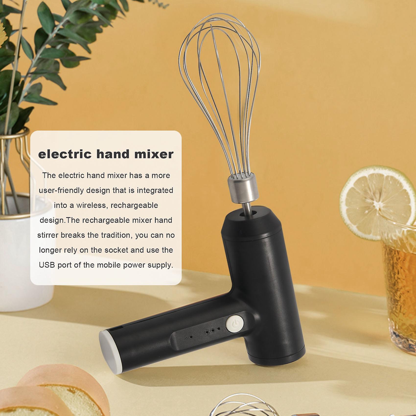 Hand Mixer Electric Wireless,Mixer Hand Mixer,USB Rechargeable,Portable ...