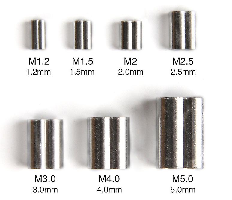 Aluminum crimp sleeves with double crimp ferrules, cable connectors（M1 ...