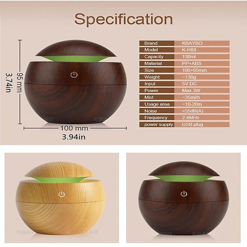 1pc Mini Mushroom Air Humidifier Ultrasonic Essential Oil Aromatherapy ...