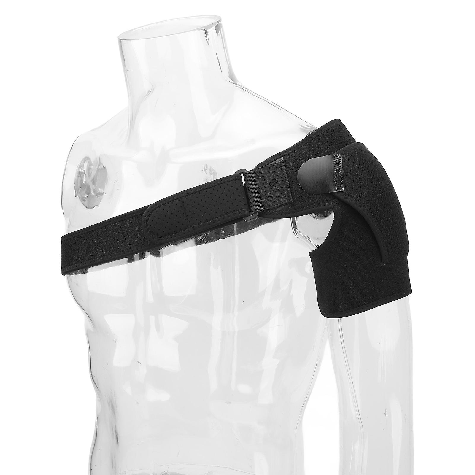 Shoulder Brace Black Adjustable AC Joint Soreness Relief Shoulder ...