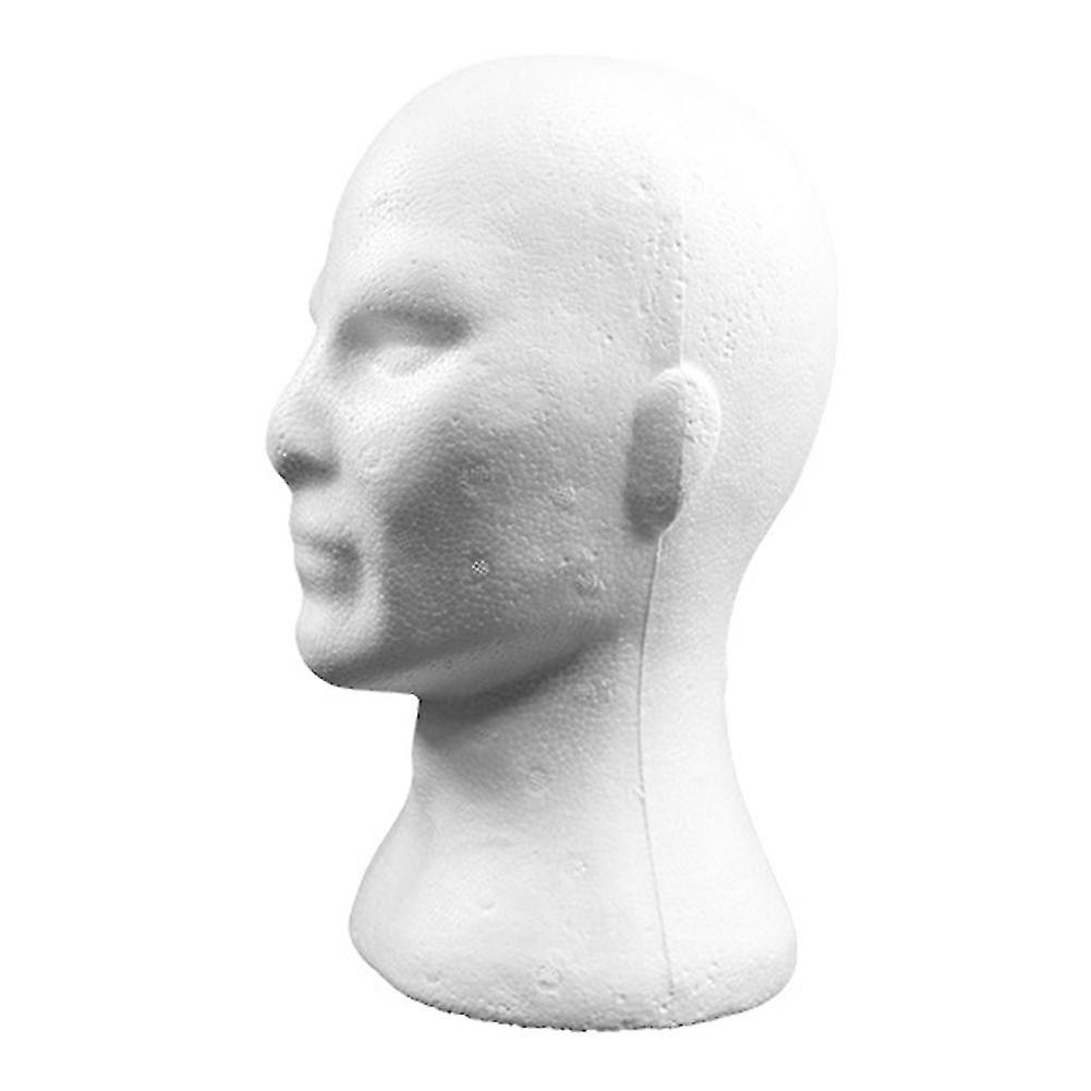 Male Mannequin Head Diy Props Headwear Display Mold Foam Head Model Hat ...