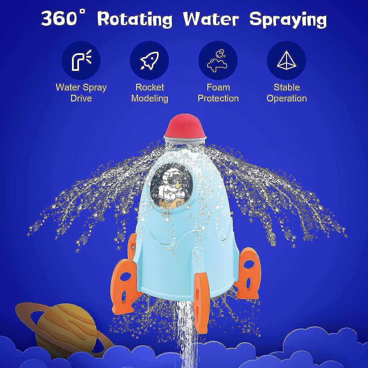 Water Rocket Sprinkler - Water Toy, Children's Garden Sprinkler Outdoor ...