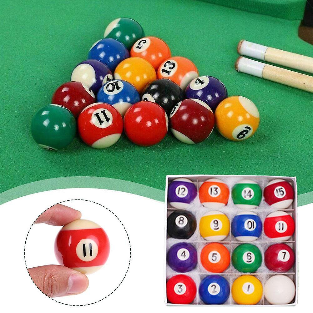25mm Billiards Children Billiards Table Balls Set Pool Ball Complete ...