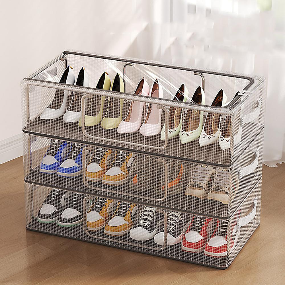 Shoe Container for Multi Pair Shoes Trasparent Portable Shoe Holder for ...