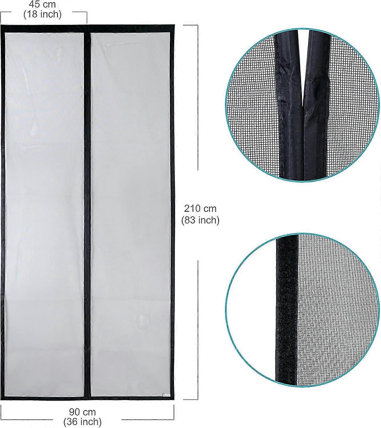 Magnetic Screen Door Net: Self Closing Screen Door Closure With Magnet ...