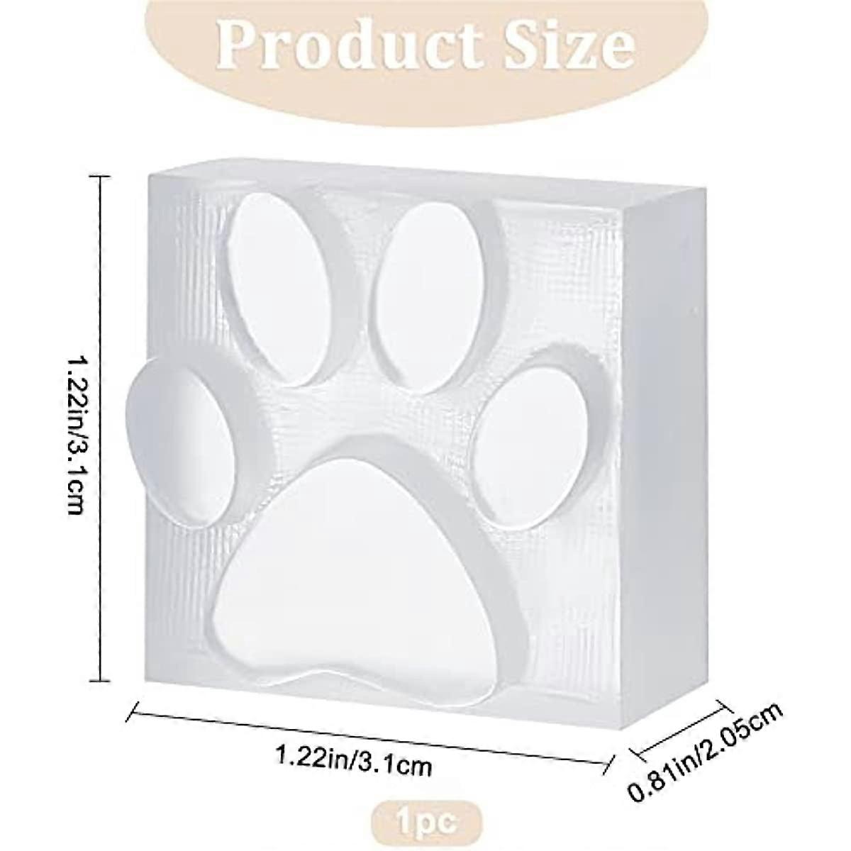 1pc Handmade Soap Stamp Paw Print Acrylic Soap Stamp Letter Soap ...