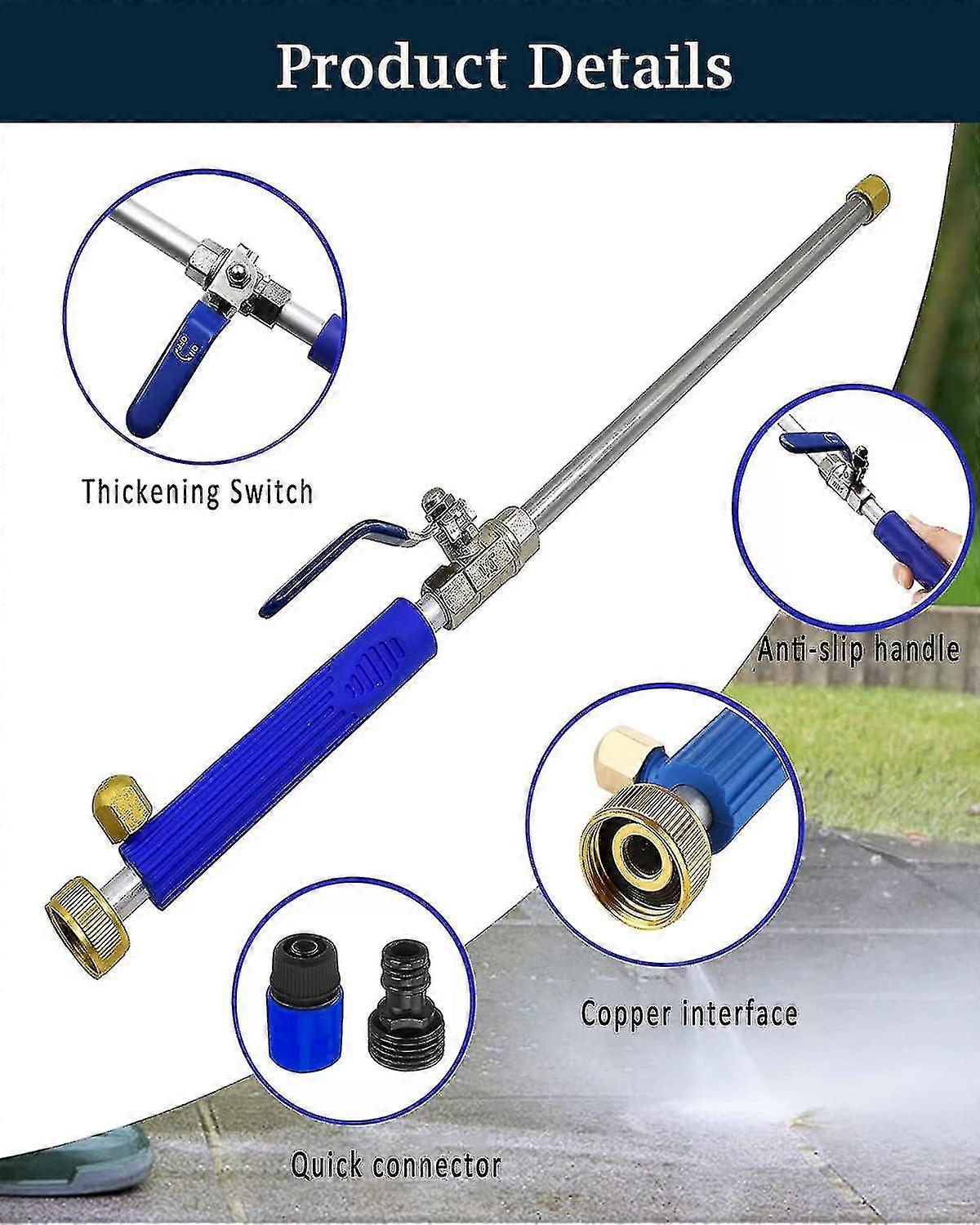 Jet Nozzle Power Washer For Garden Hose Hydro Jet Nozzle High-pressure ...