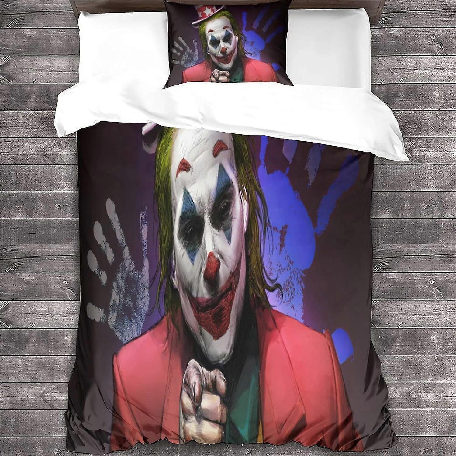 Joker Duvet Cover Set, with Pillowcases Microfiber Bedding Set with ...