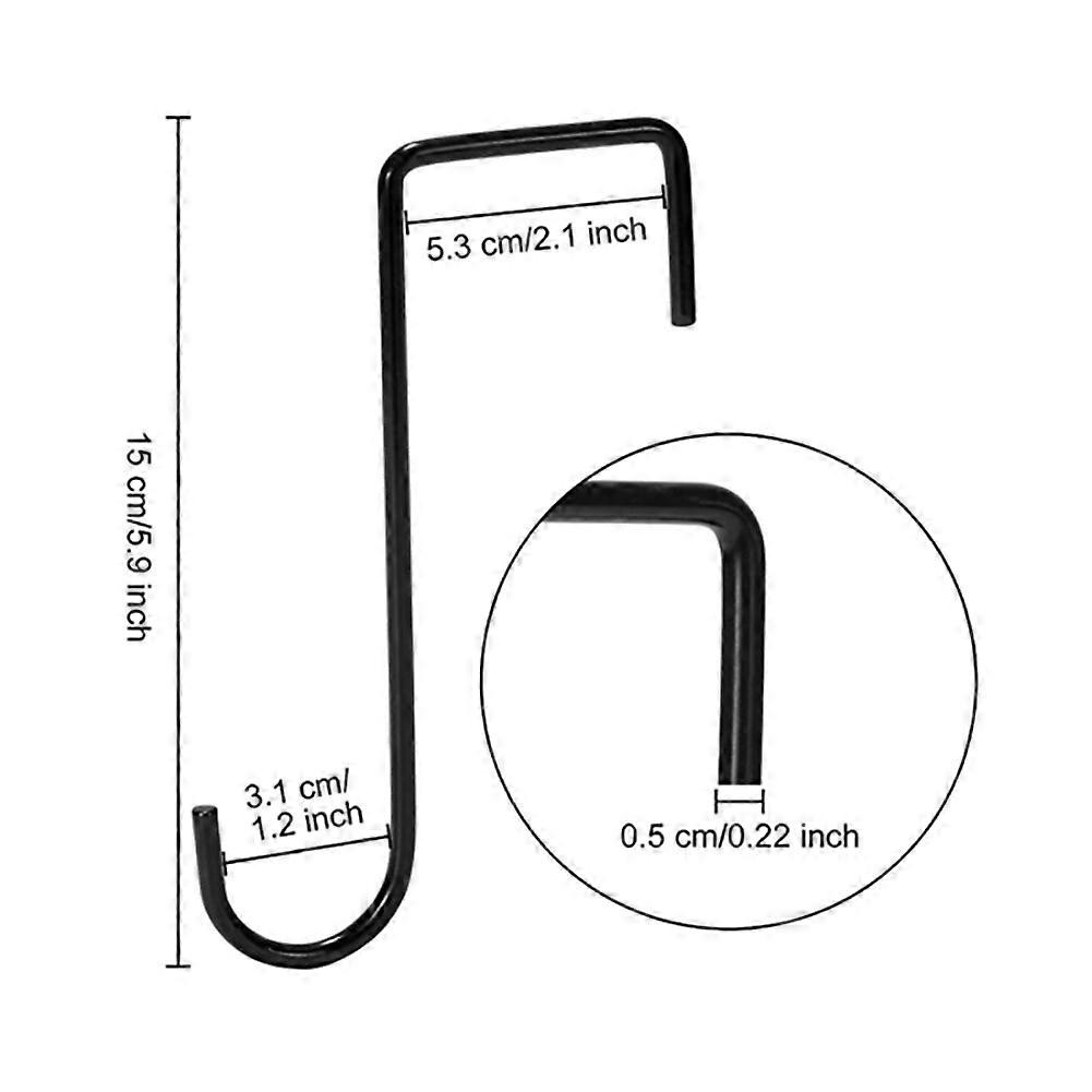 12PCS Hooks Hangers Garden over Fence Hooks for Hanging Baskets, Wall ...