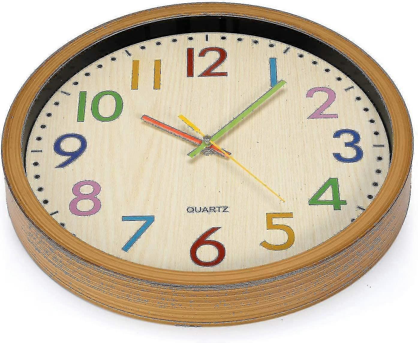 Children's Wall Clock, 12 Inch/30 Cm Children's Wall Clock With Silent ...