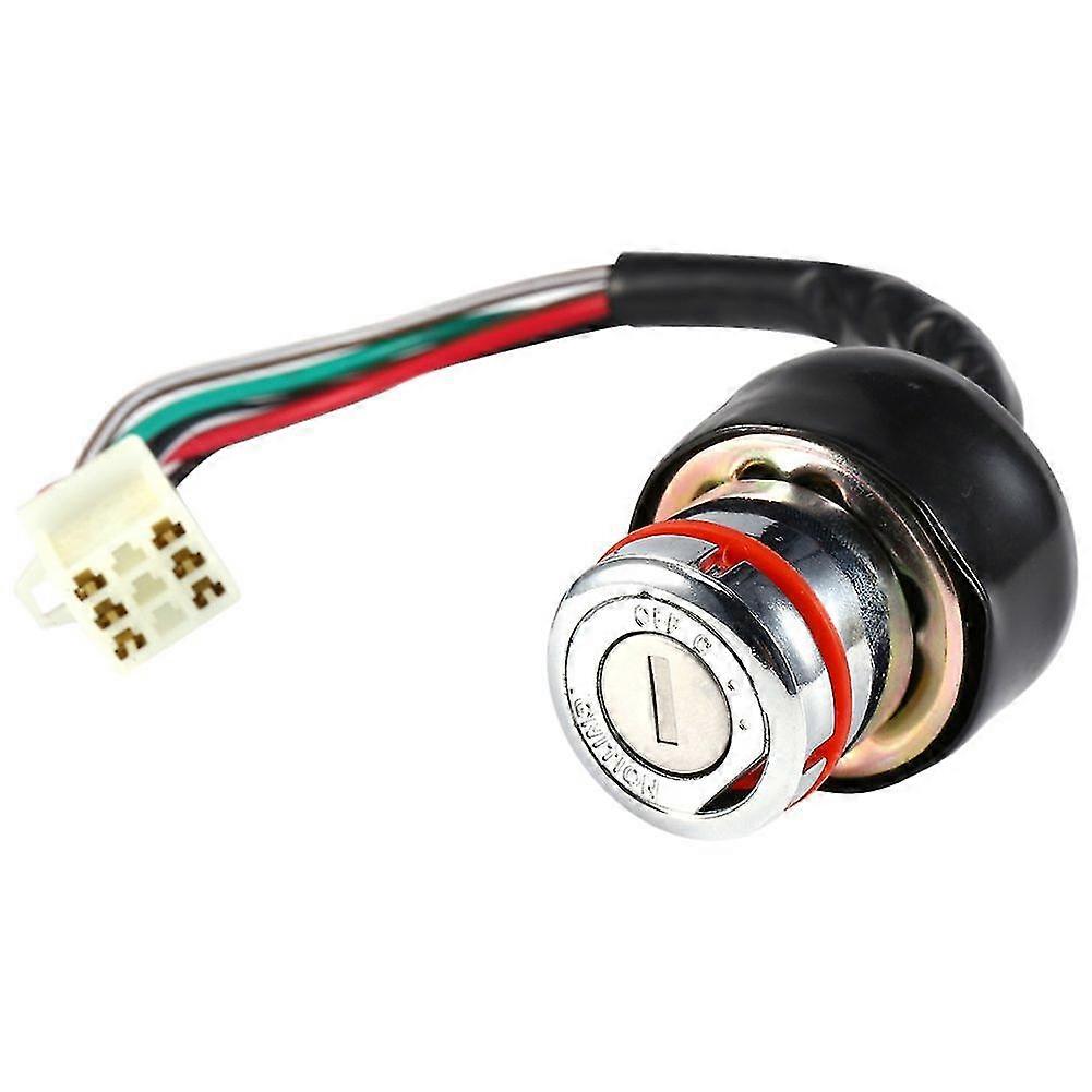 Universal 6 Wire Ignition Switch 3 Position 2 Keys Motorcycle Kart Pit ...