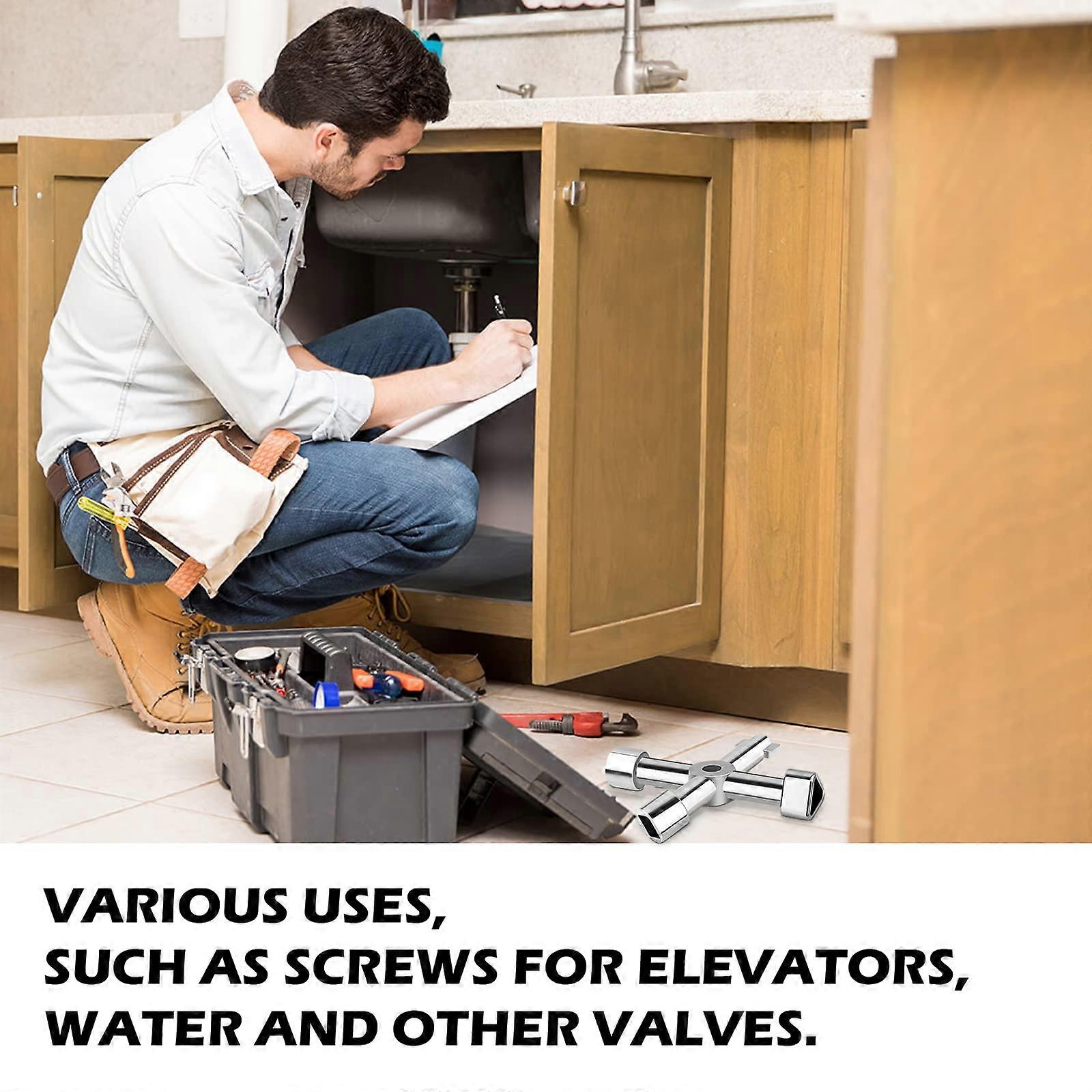 Cross Key, 4 Way Multifunction Key, Universal Key for Electric Cabinet ...