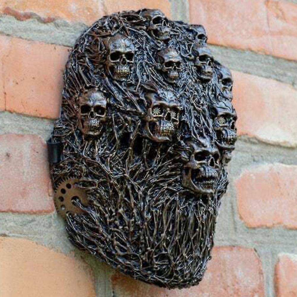 Realistic Latex Full Face Skull Mask Halloween Cosplay Party Fancy ...