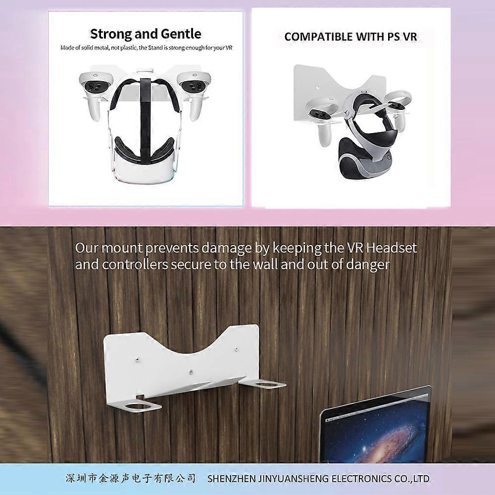 VR Wall Mount for Meta Quest 3/Oculus quest2, for Meta Quest 3/Oculus quest2 Stable Wall Stand ...