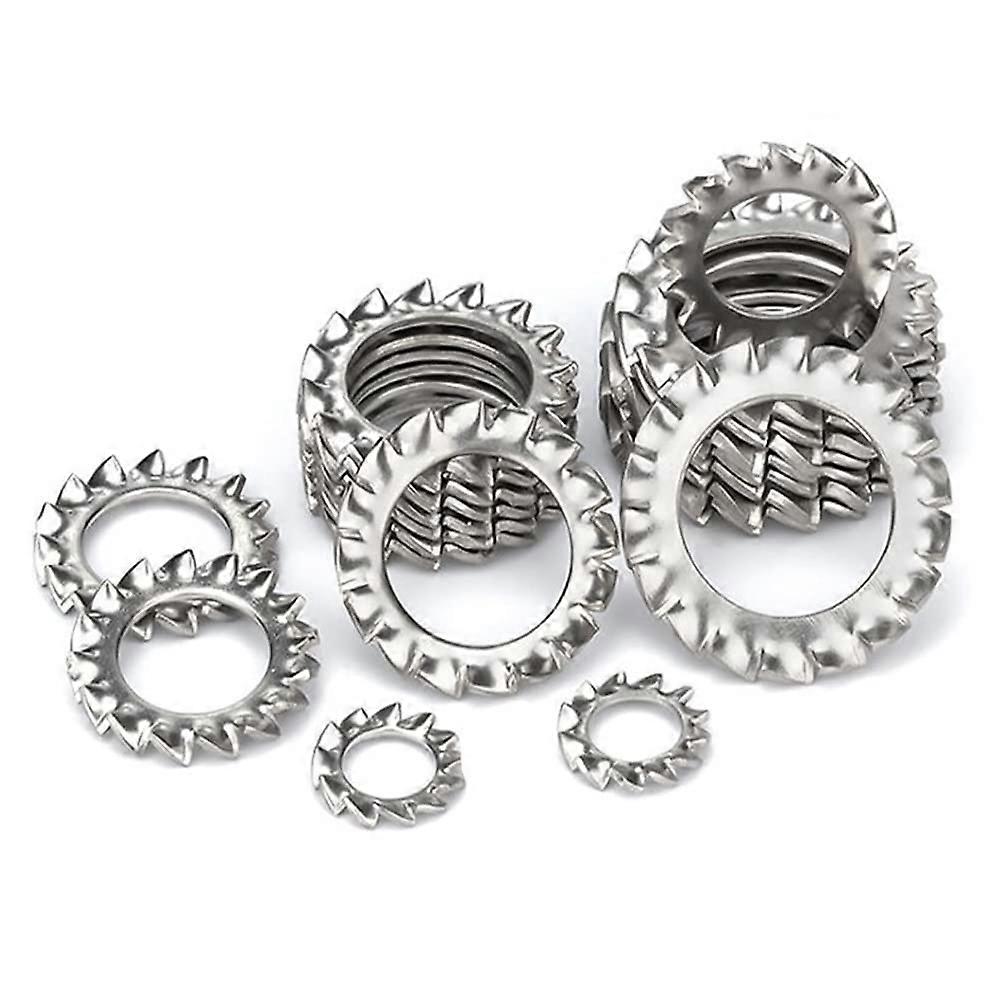 Tooth Lock Washers 300pcs Stainless Lock Washer Toothed Washers Lock ...