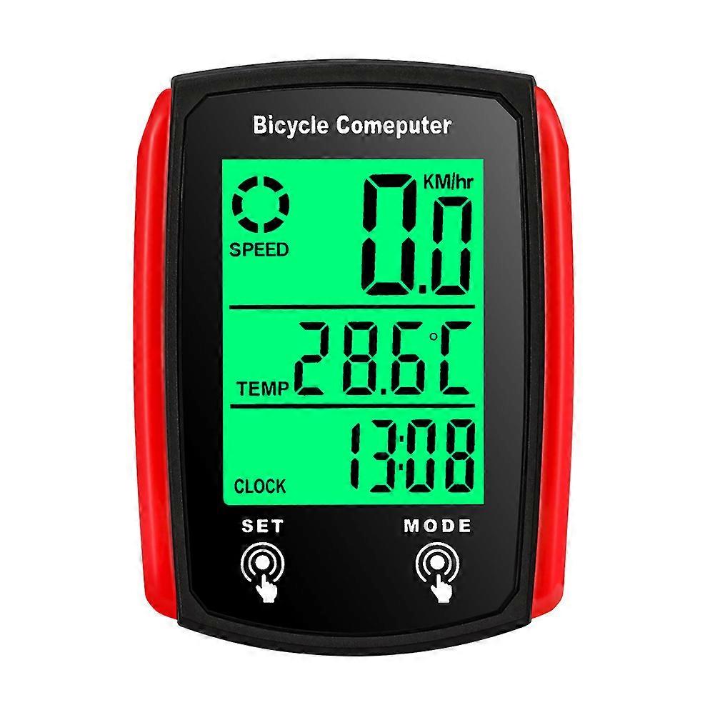 Bicycle Computer LCD Digital Wired Cycling Computer Speedometer Bike ...