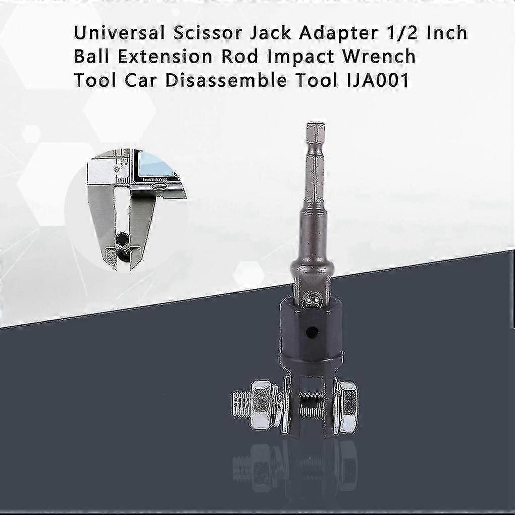 Universal Scissor Jack Adapter 1/2 Inch Ball Extension Rod Impact ...