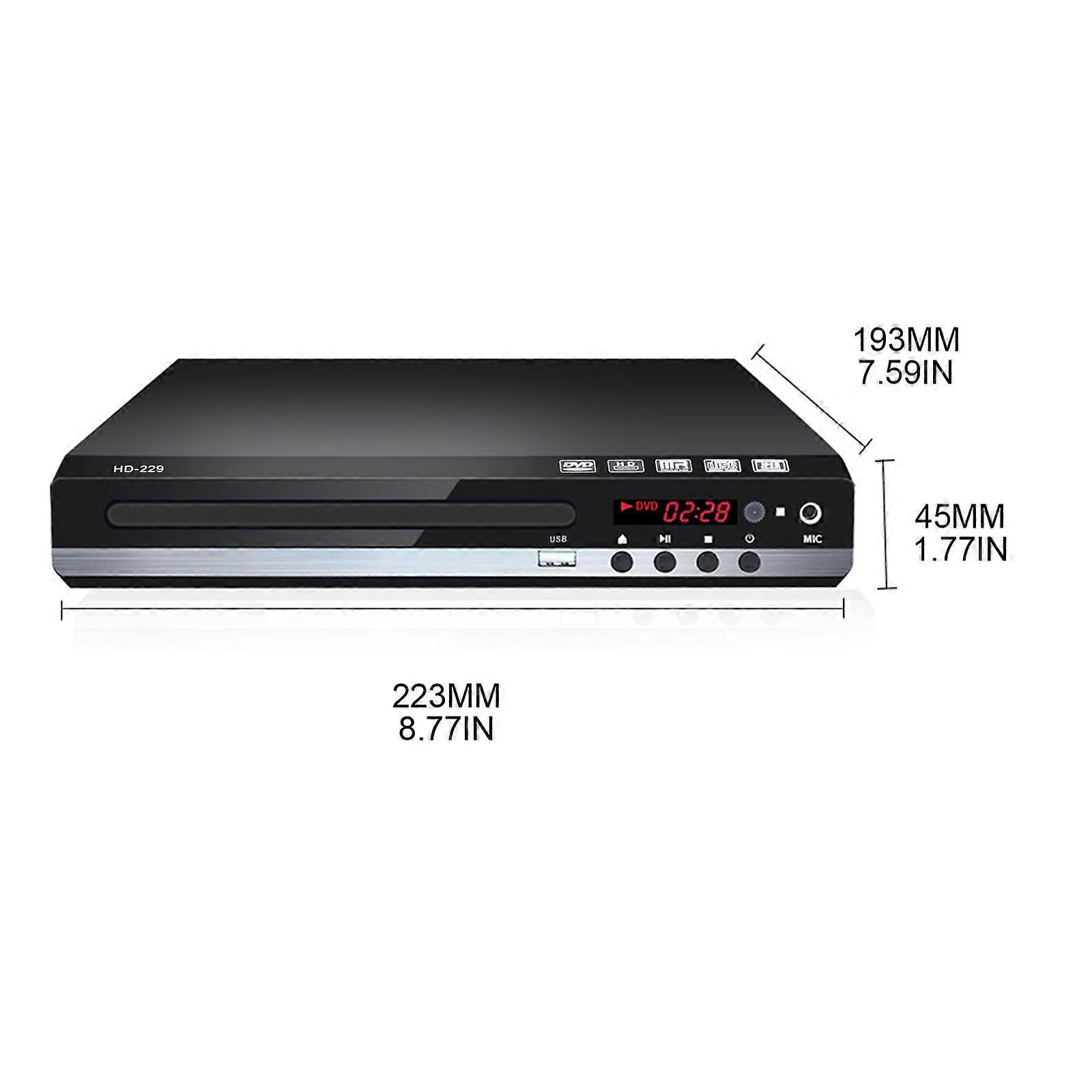 Home HDMI-compatible DVD Player Full High-defination 1080P Digital EVD ...