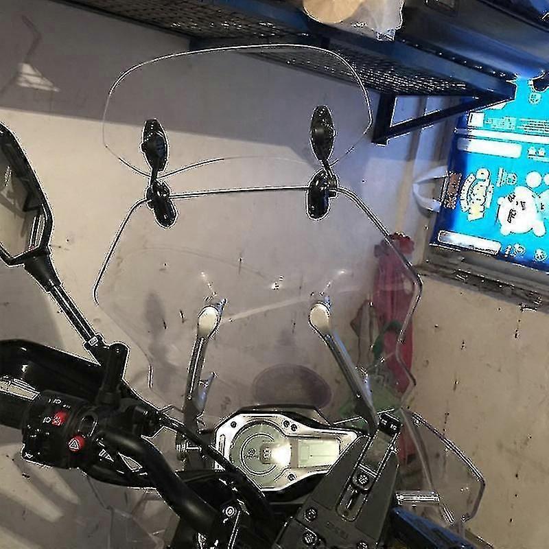 Transparent Color Universal Motorcycle Adjustable Wind Screen Extension ...