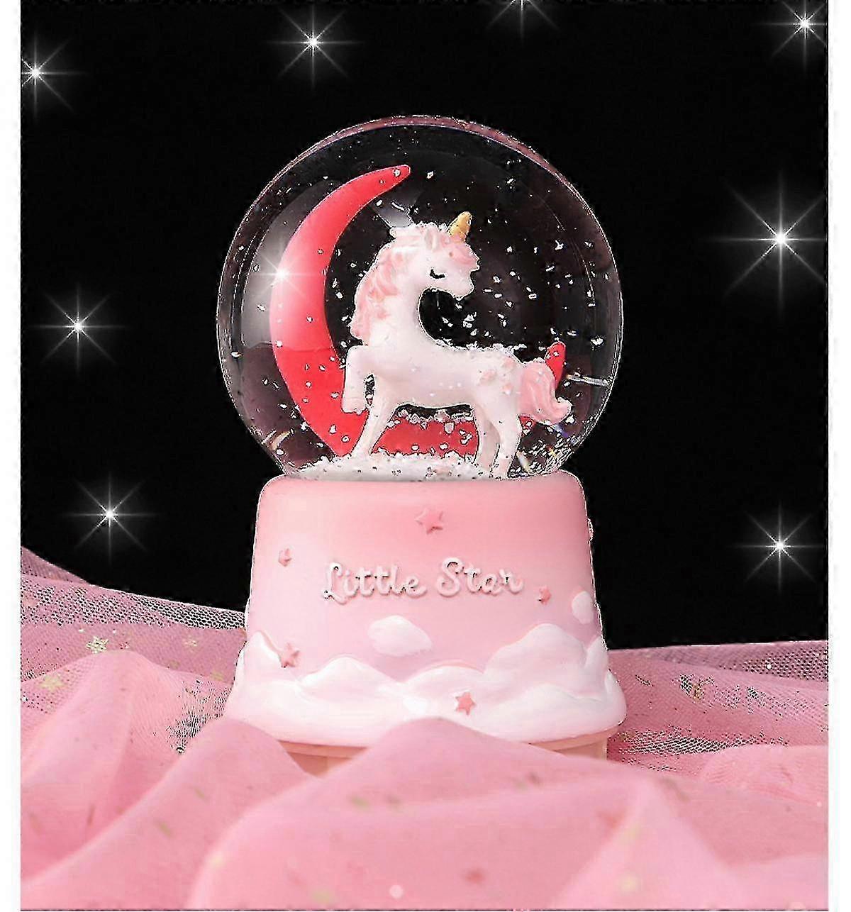 Unicorn Snowball - Children's Color Music Box, 80 Mm/3 Inch Snowball ...