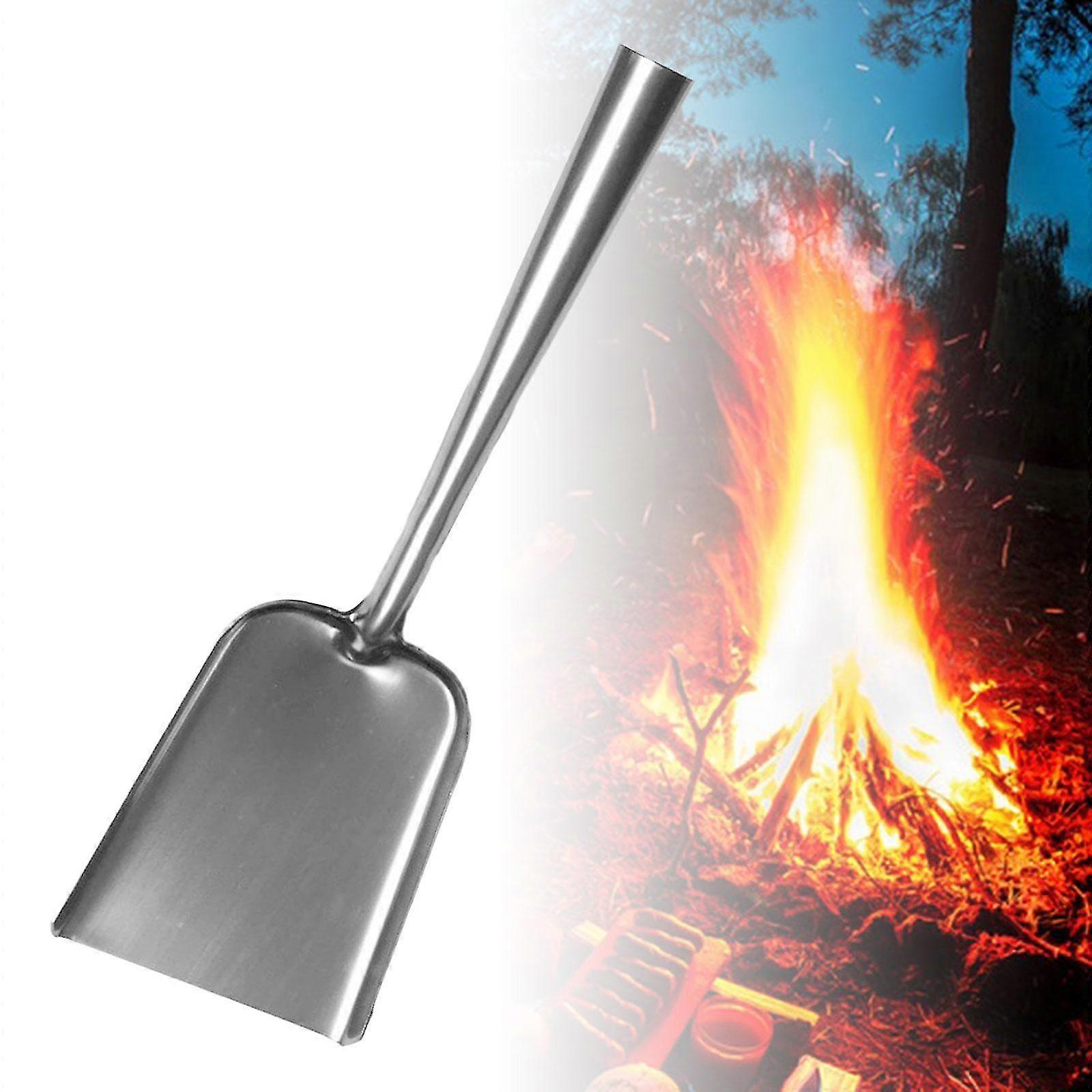 Ash Shovel for Fireplace, BBQ, Wood Stove - Stainless Steel Scooper ...