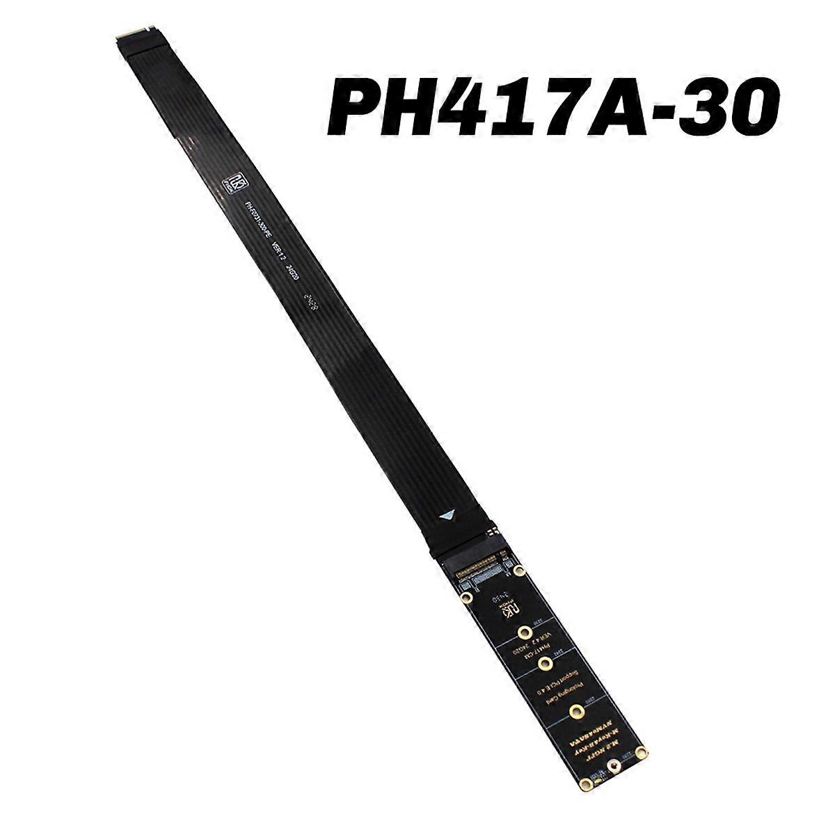 M.2 NVMe SSD Extension Cable PCIe 4.0 X4 M-Key High-Speed Data fer ...