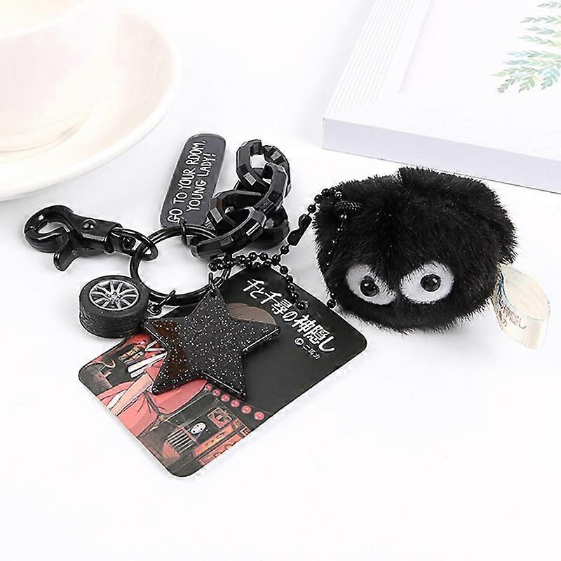 Black Coal Elf Keychain Spirited Away Hayao Miyazaki My Neighbor Totoro ...