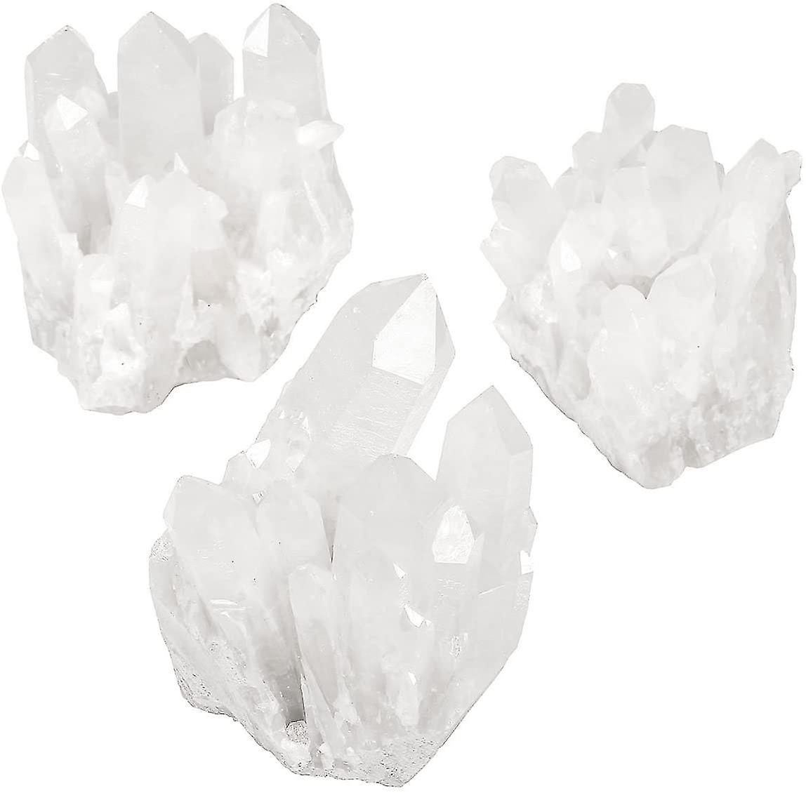 Healing Rock Crystal Clear Quartz Cluster Mineral Geode Druzy Specimen ...