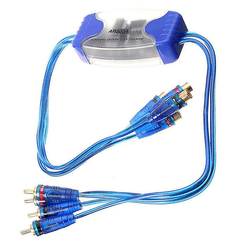 New 4 Channel Rca Audio Noise Filter Suppressor Ground Loop Isolator ...