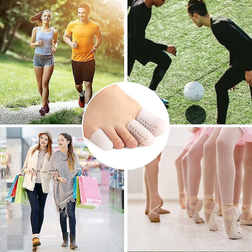 12pcs Toe Protectors Breathable, Silicone Toe Caps To Cushion Toe ...