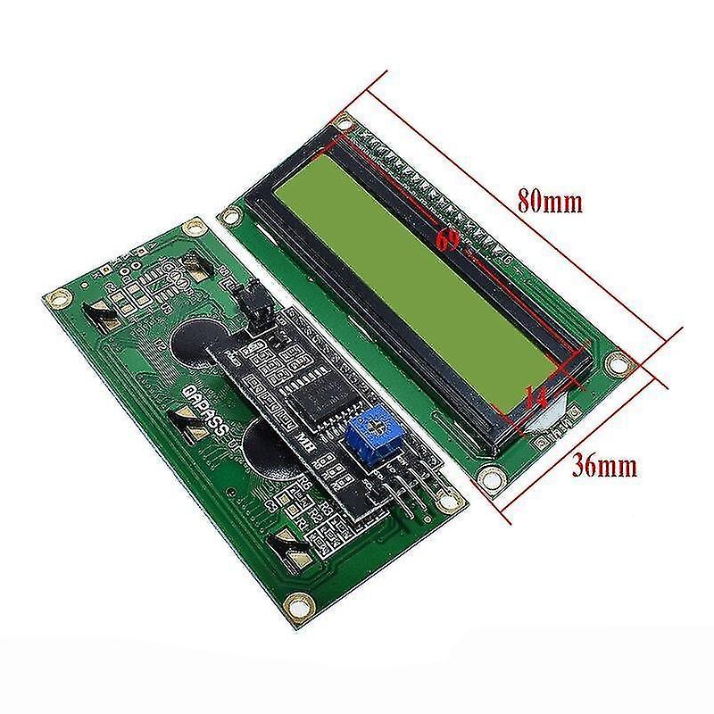 I2C LCD1602 Blauw 1602 LCD Display Backlight Modules Iic i2c twi &Spi ...