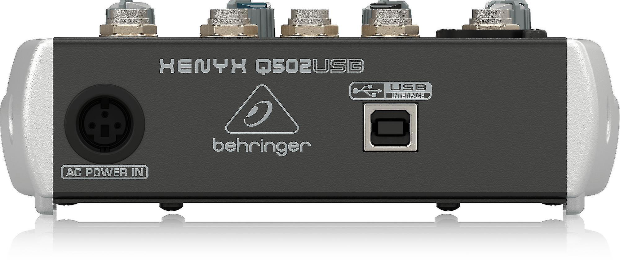 Behringer Xenyx Q502usb Mixer Premium 5-input 2-bus With Xenyx Mic ...