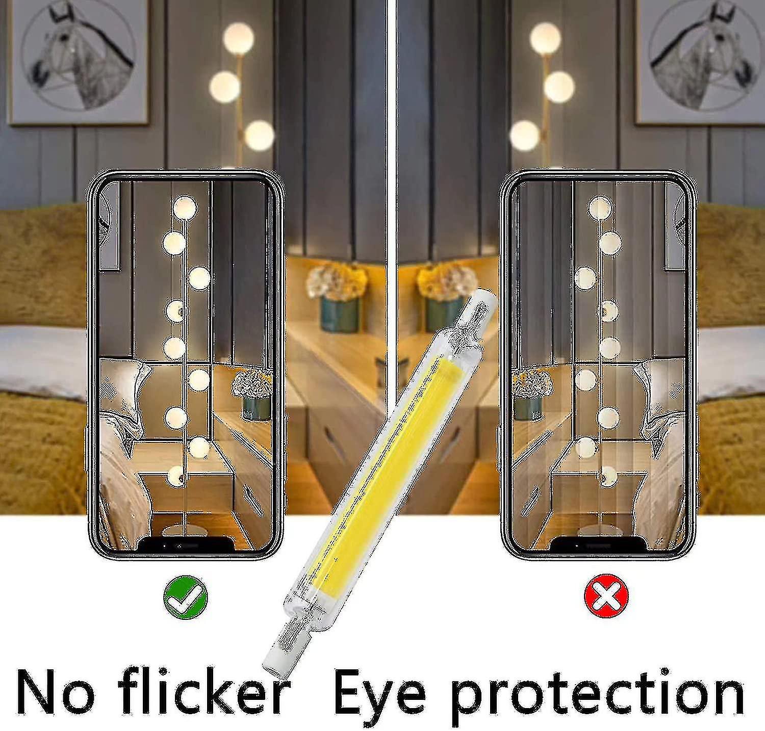 R7s Led Bulb 118mm 30w Dimmable, Warm White 3000k 3000lm, Linear ...