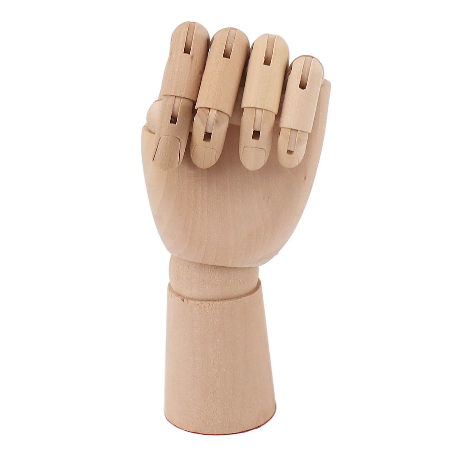 Flexible Wooden Hand Model Moveable Wooden Artists Manikin Hand Figure ...
