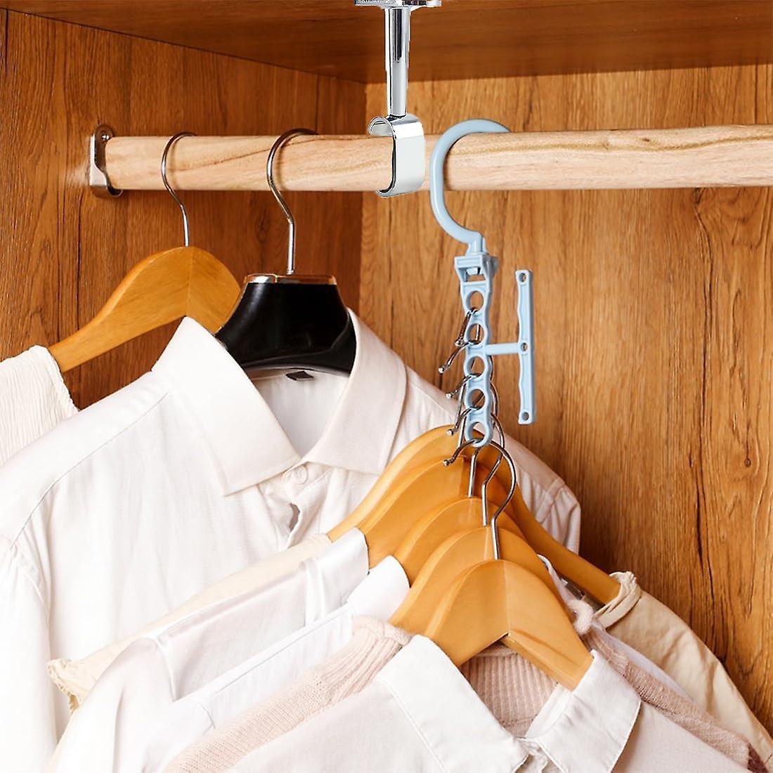 Set of 2 Wardrobe Rod Support - Support for Oval Wardrobe Bar - Zinc ...