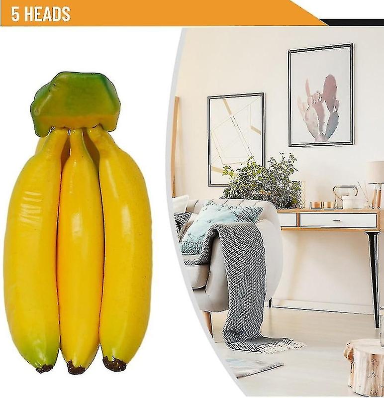 Artificial Lifelike Banana Cluster Decoration, Realistic Artificial ...
