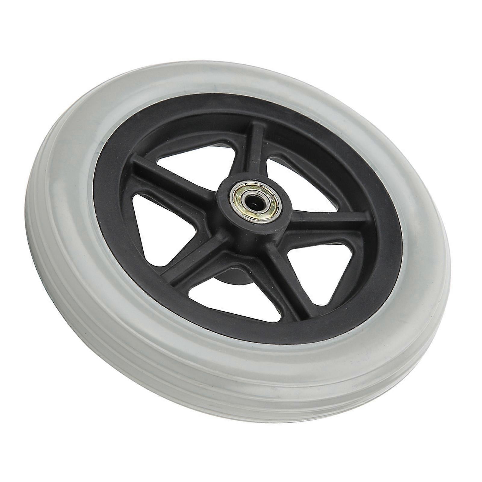 7 Inch Rubber Front Wheels for Wheelchairs for Disabled and Elderly ...
