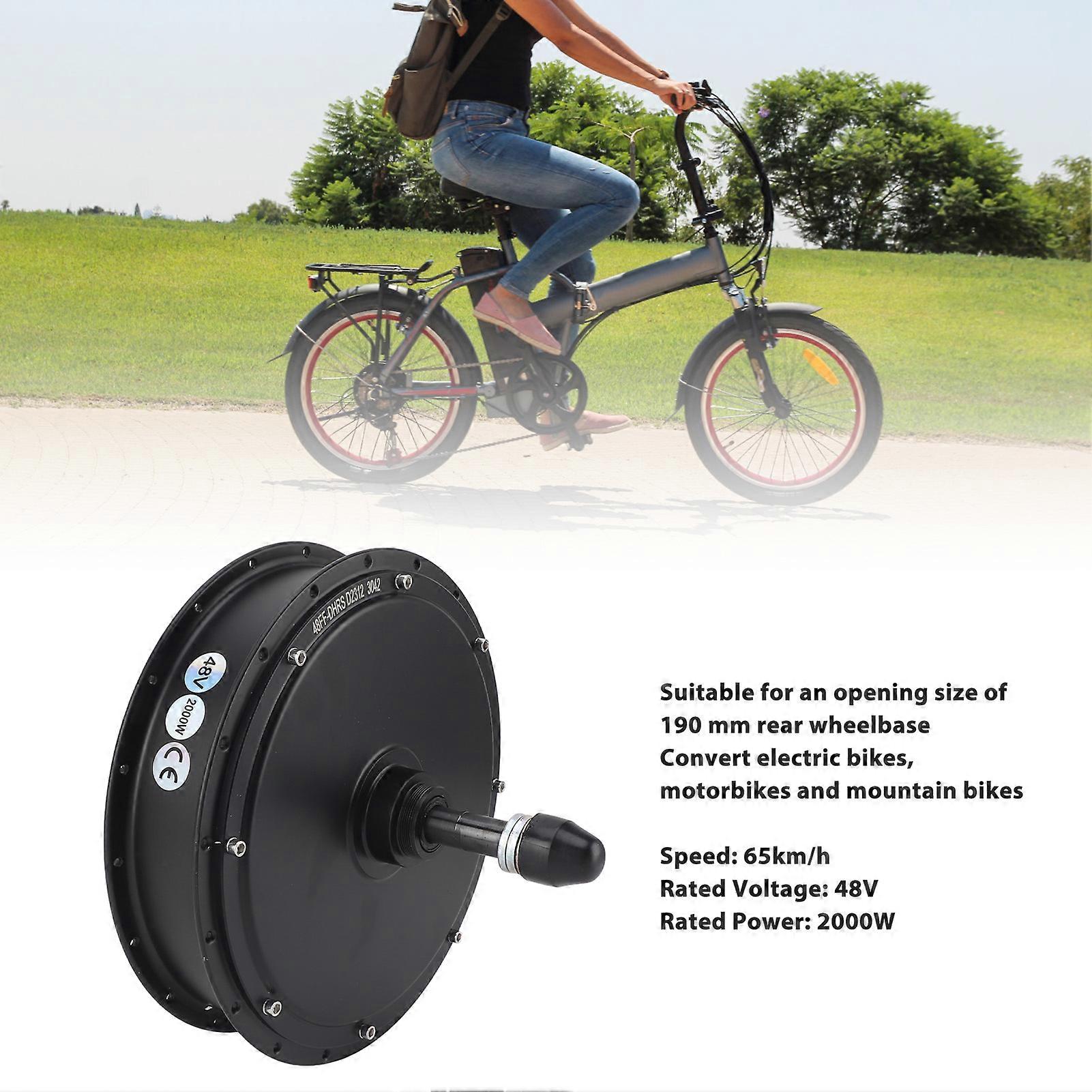 Electric Bike Hub Motor Replacement 48V 2000W High Power Gearless ...