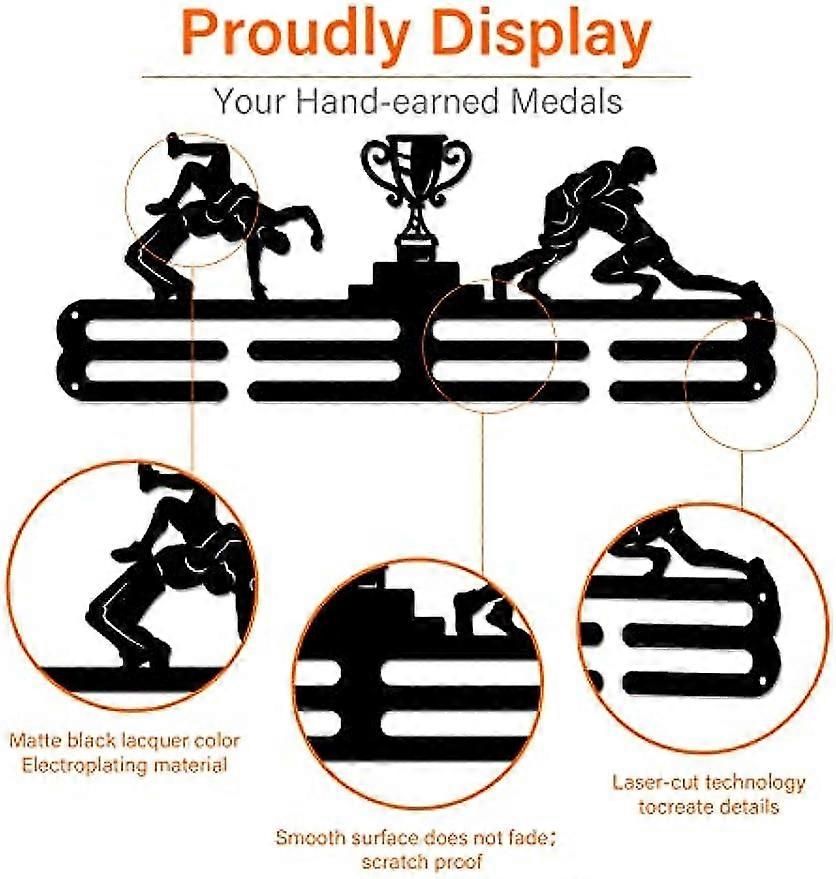 1Set Wrestling Medal Holder Display Wrestling Trophy Hanger Rack Sports ...