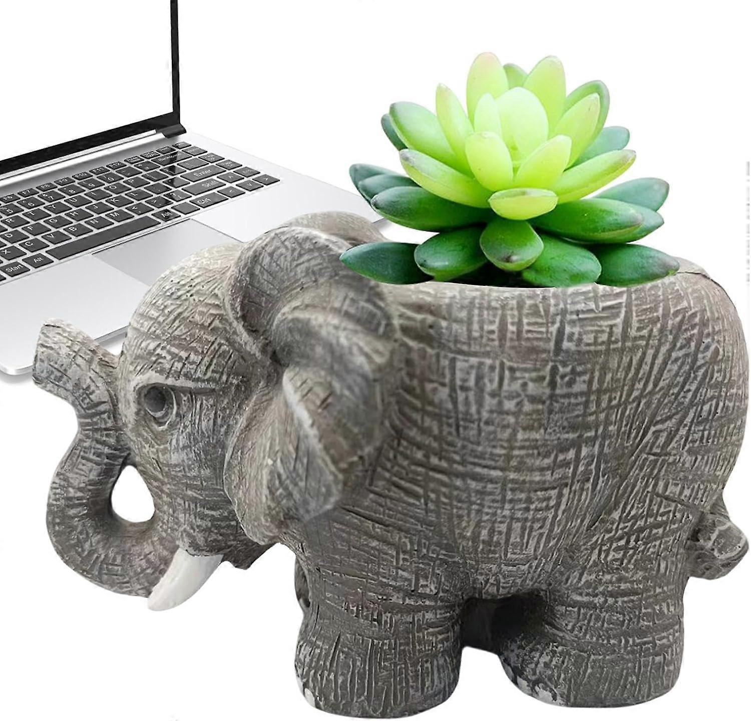 Elephant Planter Pot | Terracotta Elephant Pot | Resin Elephant Planter ...
