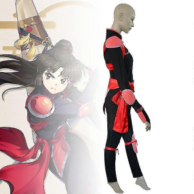 Inuyasha Sango Battle Suit Cosplay Costume Women Jumpsuit Halloween ...