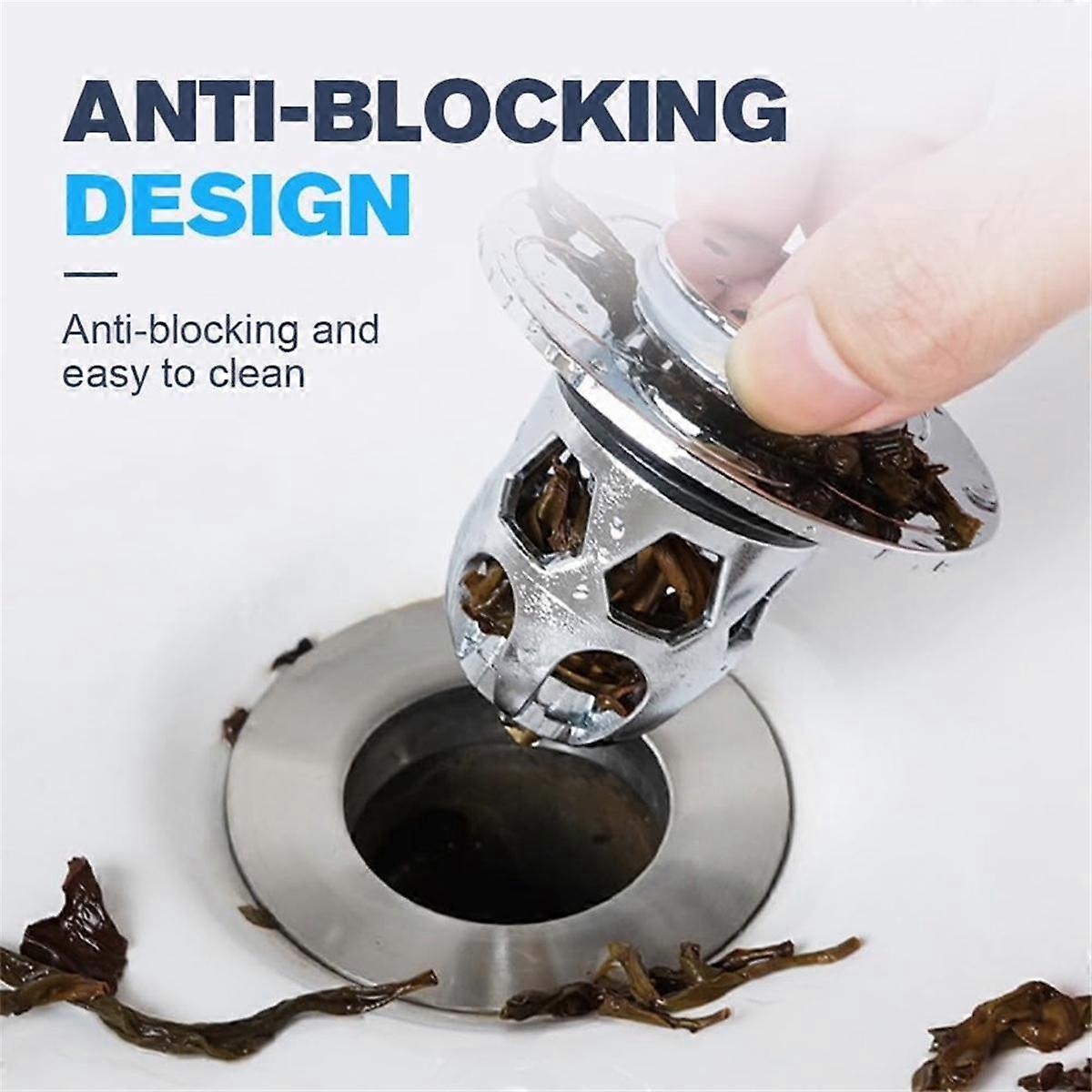 Universal Sink Drain Stopper with Hair Trap, Universal Washbasin Head ...